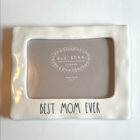 Rae Dunn | Accents | Rae Dunn Best Mom Ever White Ceramic Picture Frame ...